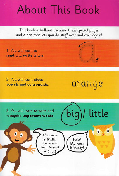 First Time Learning : My Big Wipe Clean - Reading (Age 3+) – Spellbound Kids Bookstore