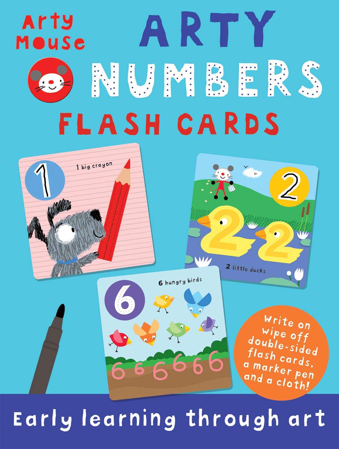 Arty Mouse Arty Numbers Flash Cards — Spellbound Kids Bookstore